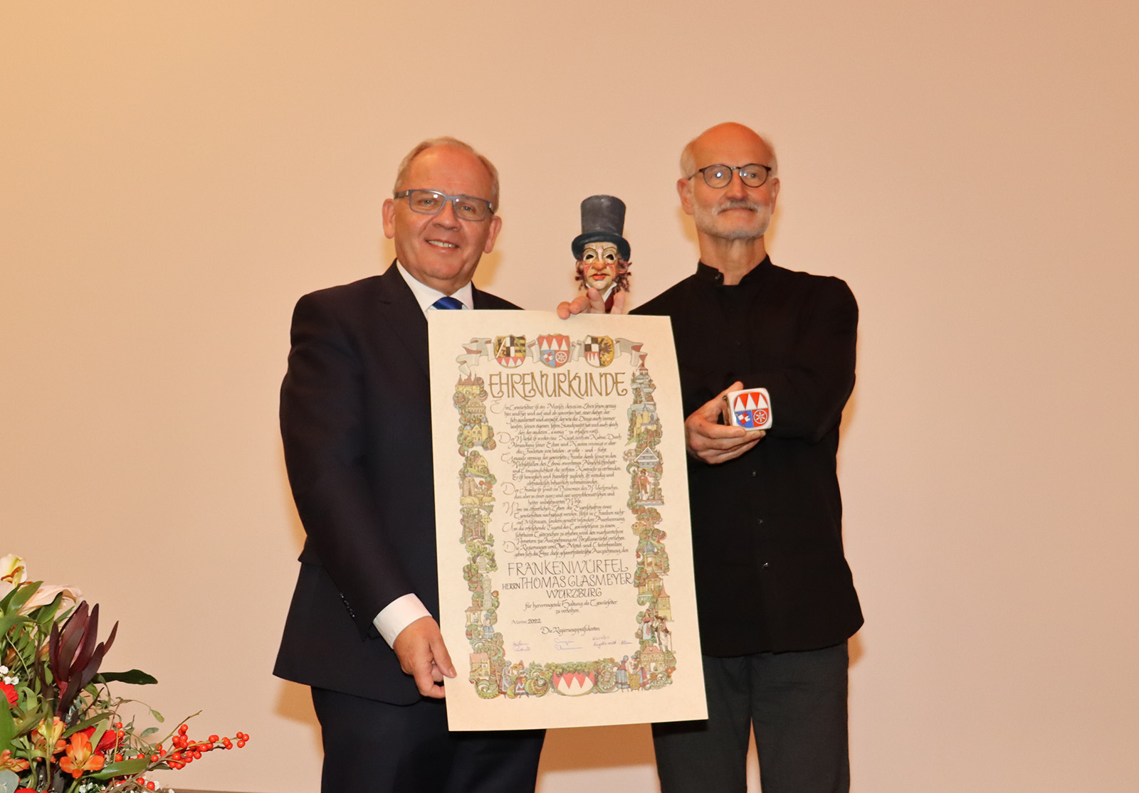 Drei typische Franken erhalten den „Frankenwürfel“ 2022 – Der Frankenwürfel